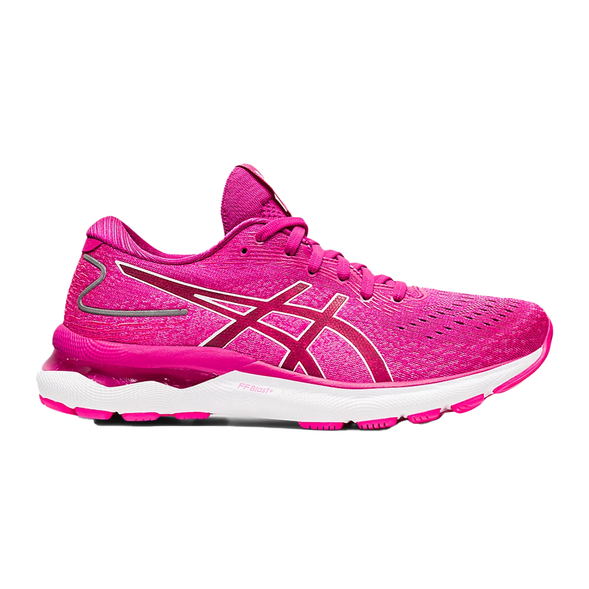 Asics Gel Nimbus 24 - Fuchsia Red - White – Fit2Run