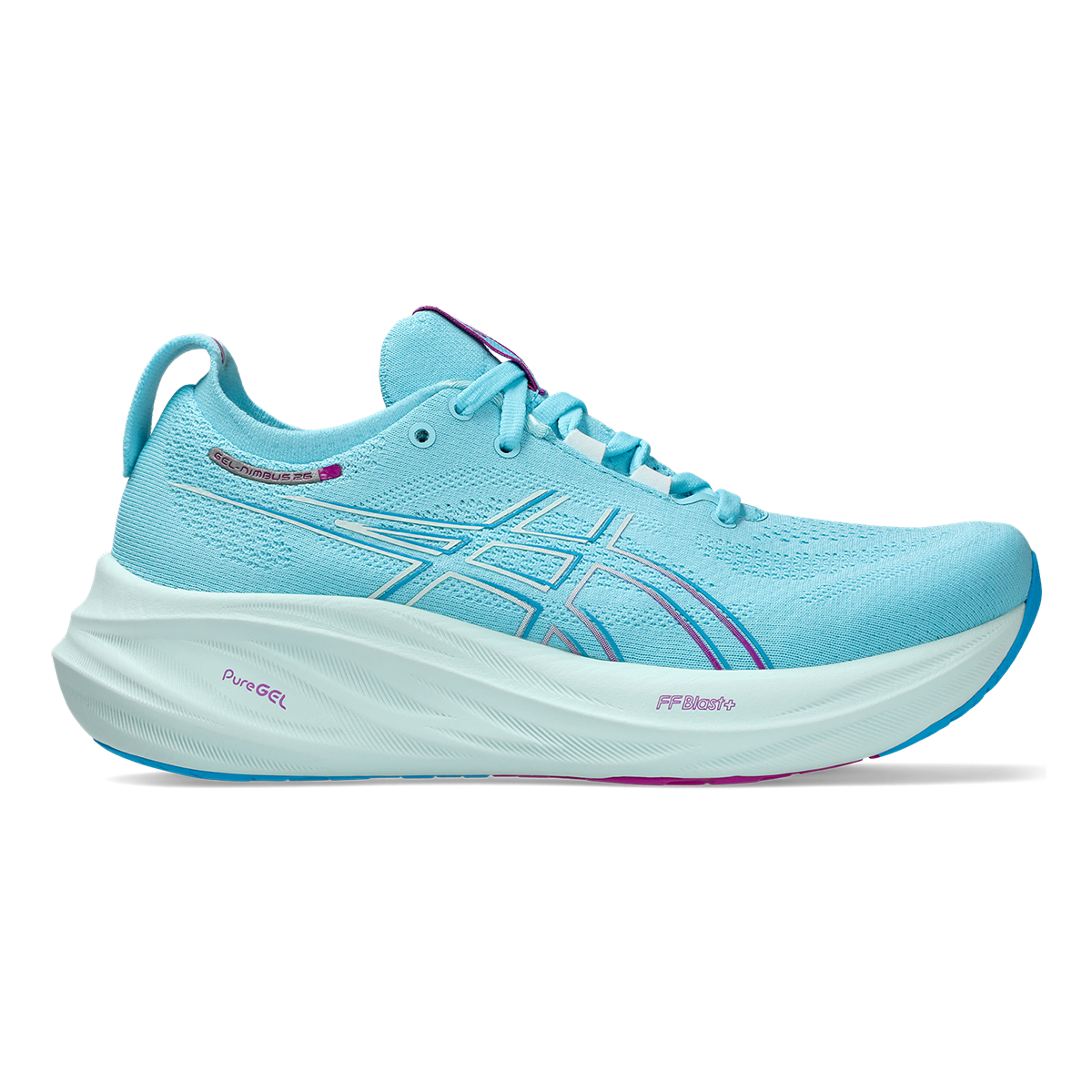 Asics Gel Nimbus 26 - Bright Cyan - Bold Magenta – Fit2Run