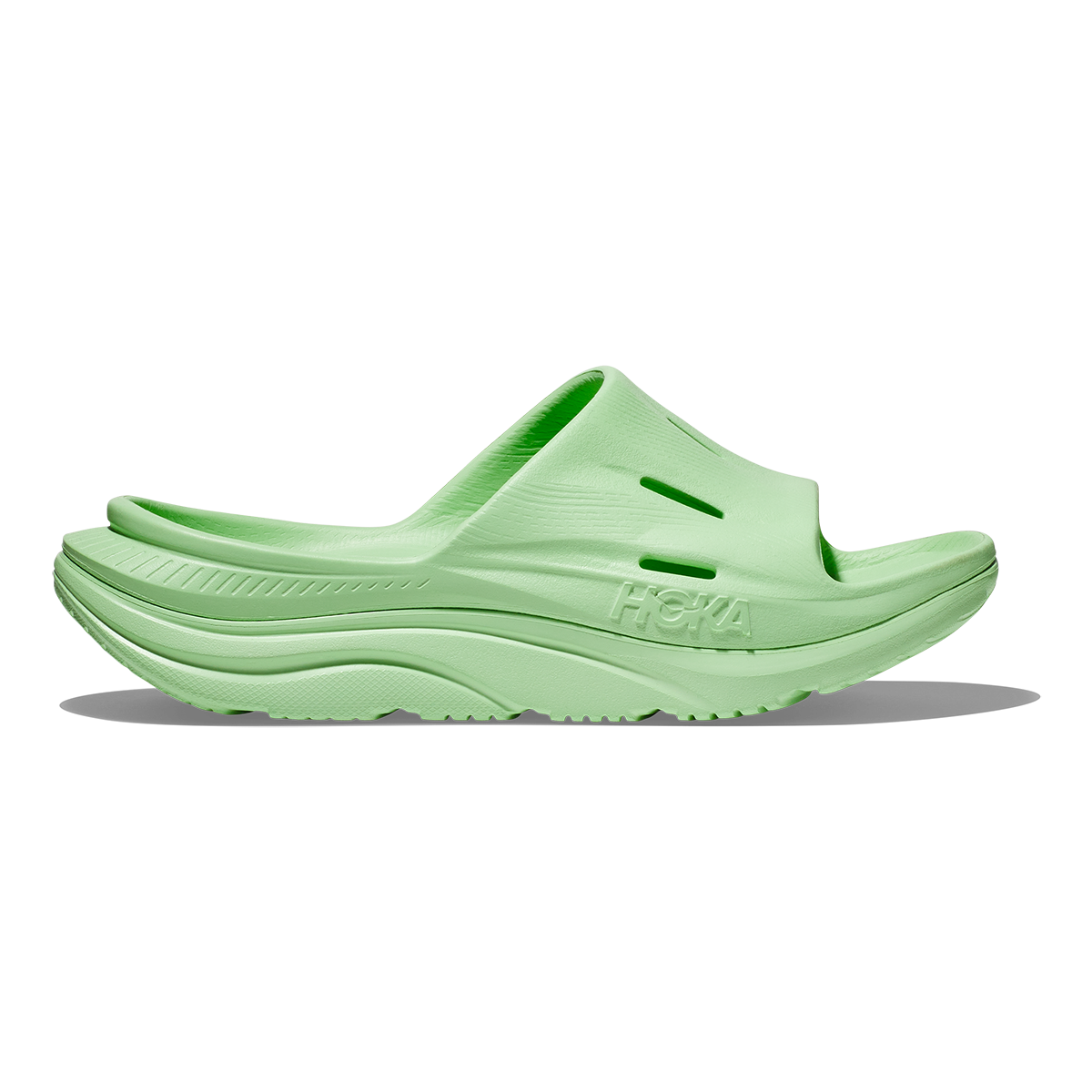 Hoka Ora Recovery Slide 3 - Lime Glow - Lime Glow – Fit2Run