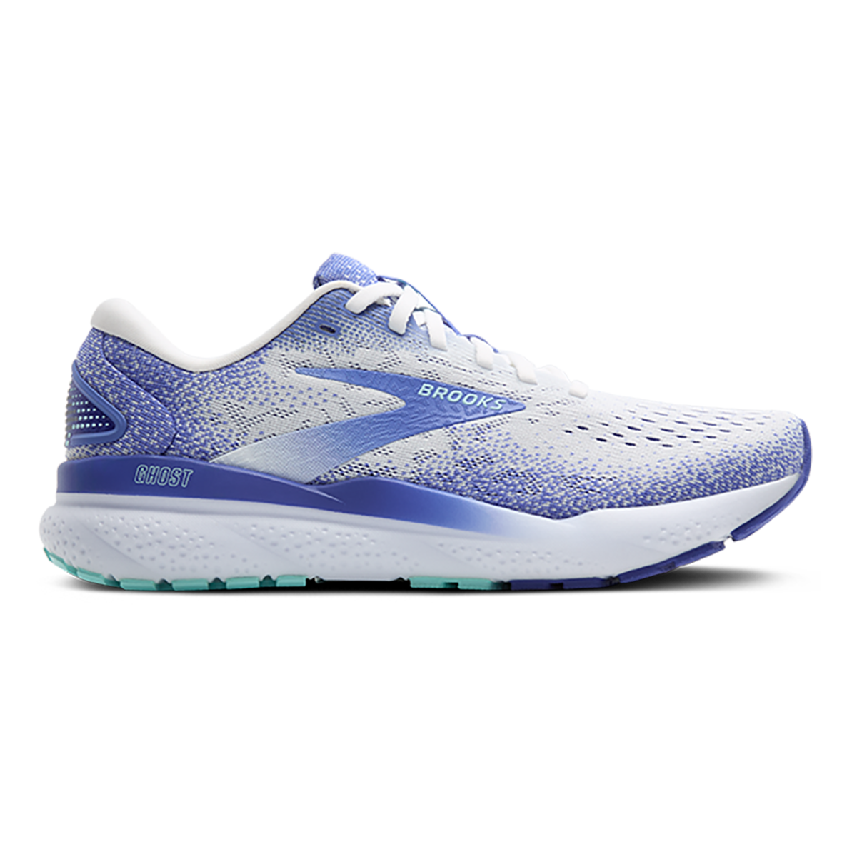 Brooks Ghost 16 - White - Amparo Blue - Limpet Shell – Fit2Run