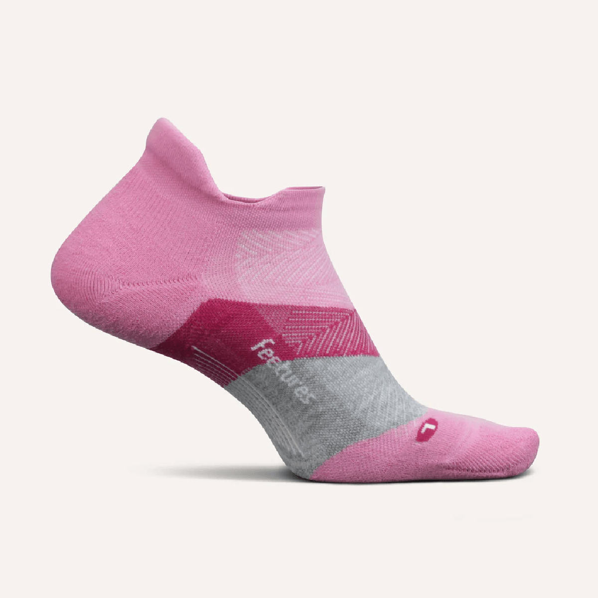 Feetures Elite Max Cushion No Show Tab - Push-Thru Pink – Fit2Run