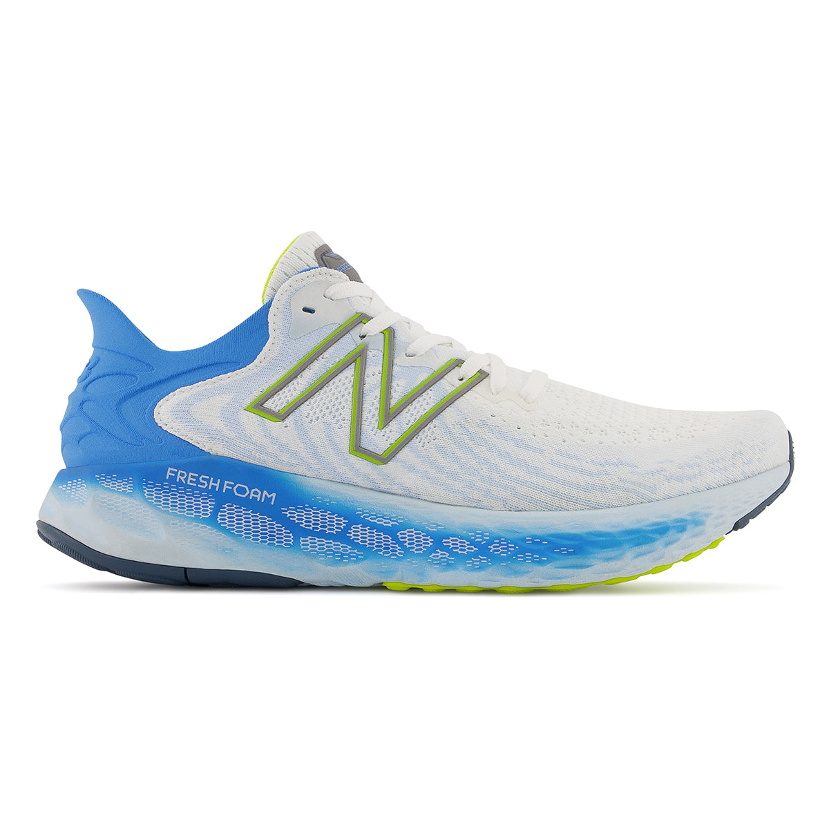 New Balance 1080 V11 - White - Blue – Fit2Run