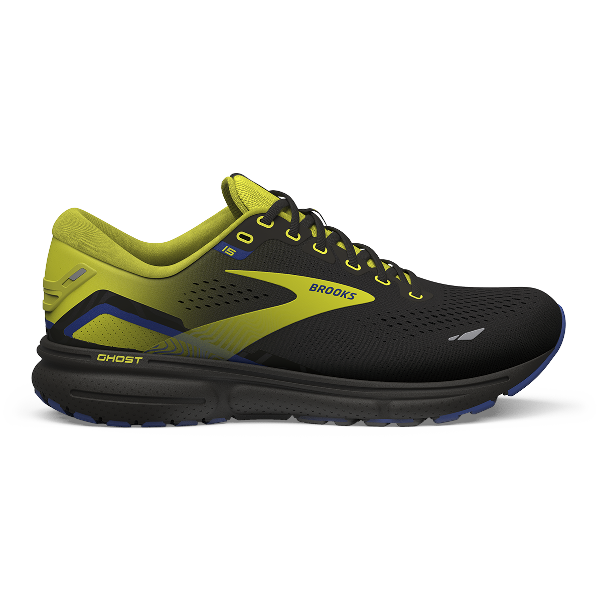Brooks Ghost 15 - Black - Nightlife - Blue – Fit2Run