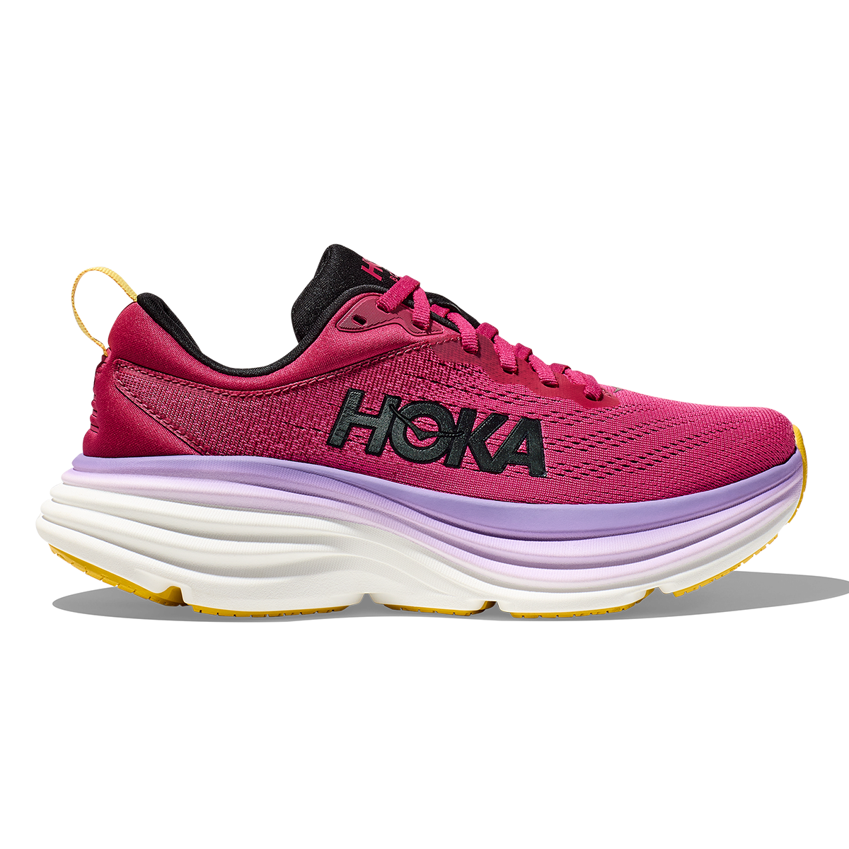 Hoka Bondi 8 - Cherries Jubilee - Pink Yarrow – Fit2Run